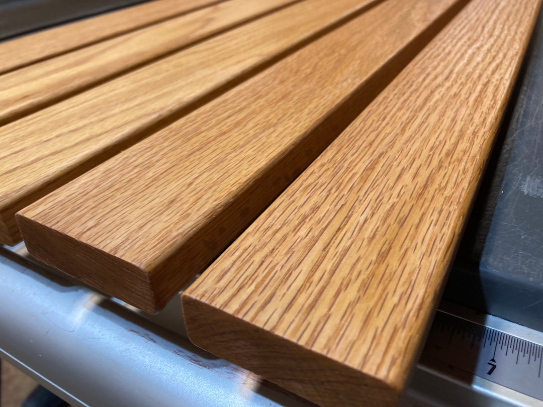 Red Oak Slats, Varnished, 12 Pieces Total, Nine at 3/4” X 2-1/2” X 48 ...