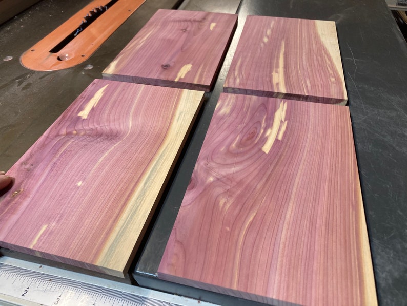 Aromatic Eastern Red Cedar Four Boards 3/8 X 5-1/4 X - Etsy