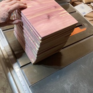 Aromatic Eastern Red Cedar, Three Boards, Partial Live Edge ...