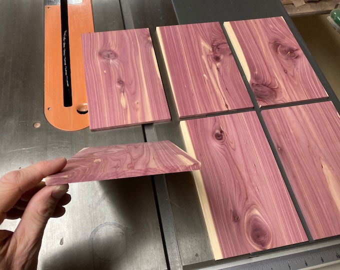 Aromatic Eastern Red Cedar Craft Boards, Six Boards at 1/4” X 5-1/4” X ...