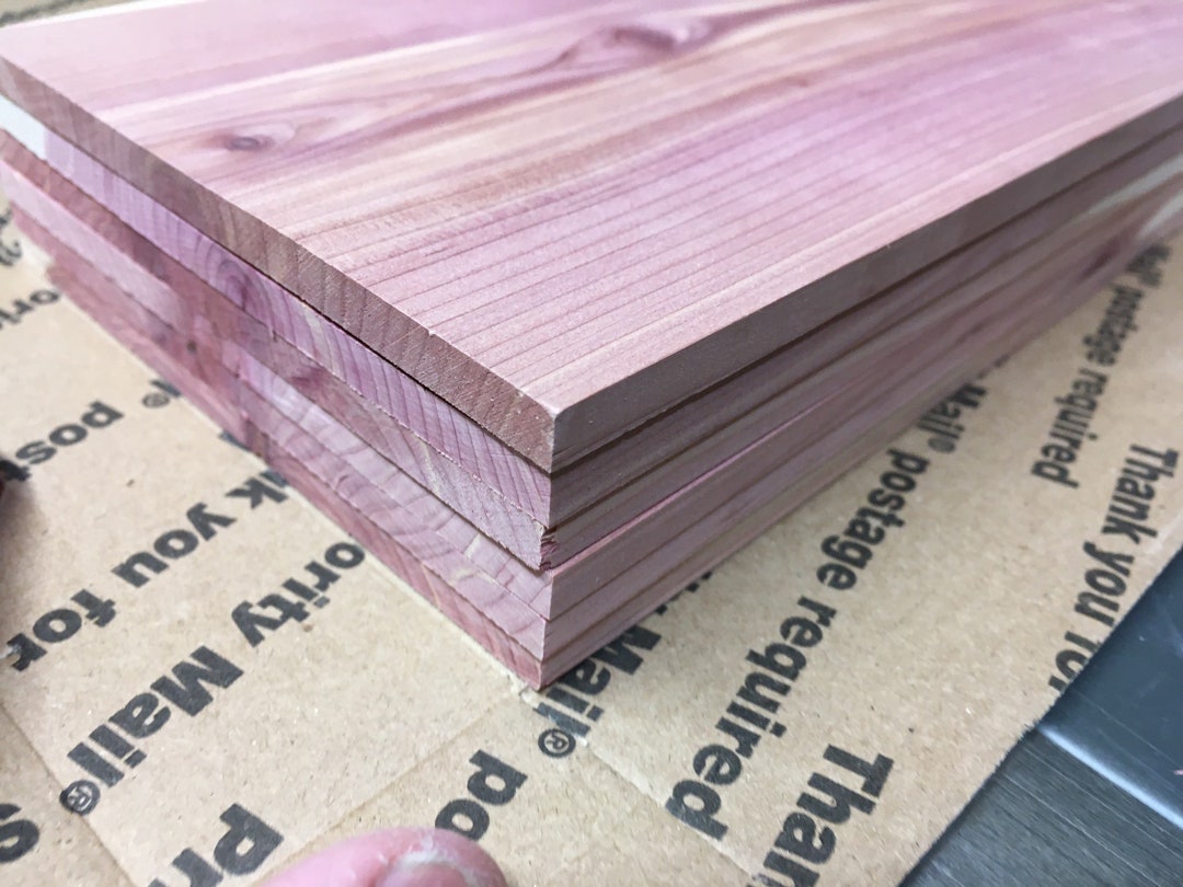 Aromatic Eastern Red Cedar Four Boards 3/8 X 5-1/4 X - Etsy