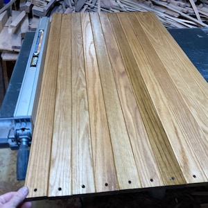 12 Pcs 3/4” Red Oak Slats, 9 @ 2-1/4” X 48”, 3 @ 1-3/4” X 48”, 5/16”D ...