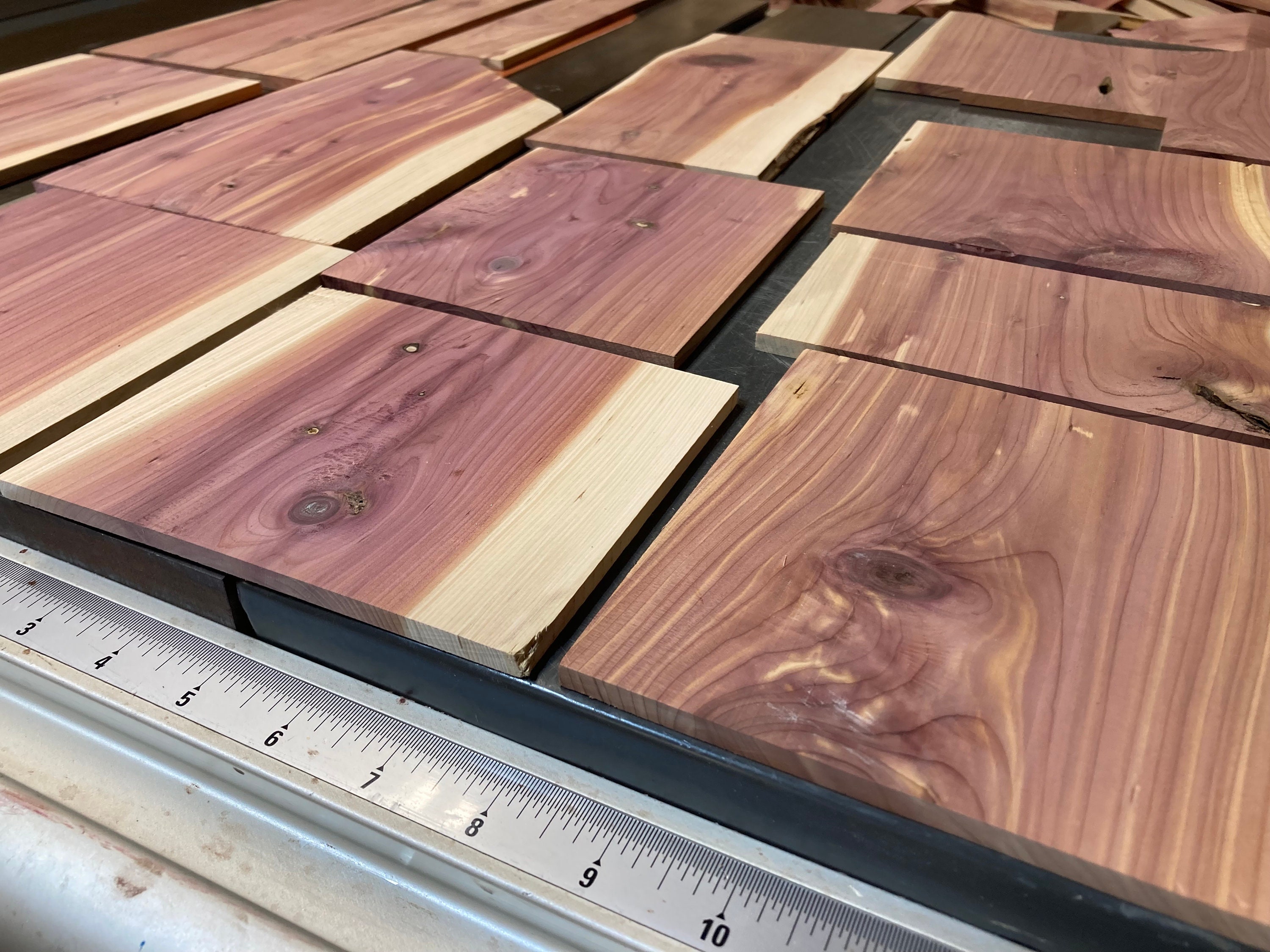Eastern Red Cedar Craft Boards, Odd Lot Sizes, Some Defects. 1/4” Thick ...