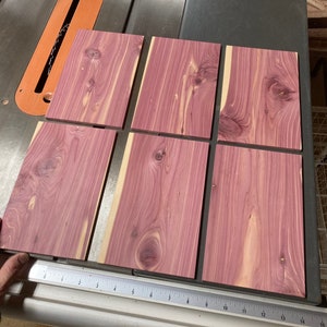 Aromatic Eastern Red Cedar Craft Boards, Six Boards at 1/4” X 5-1/4” X ...