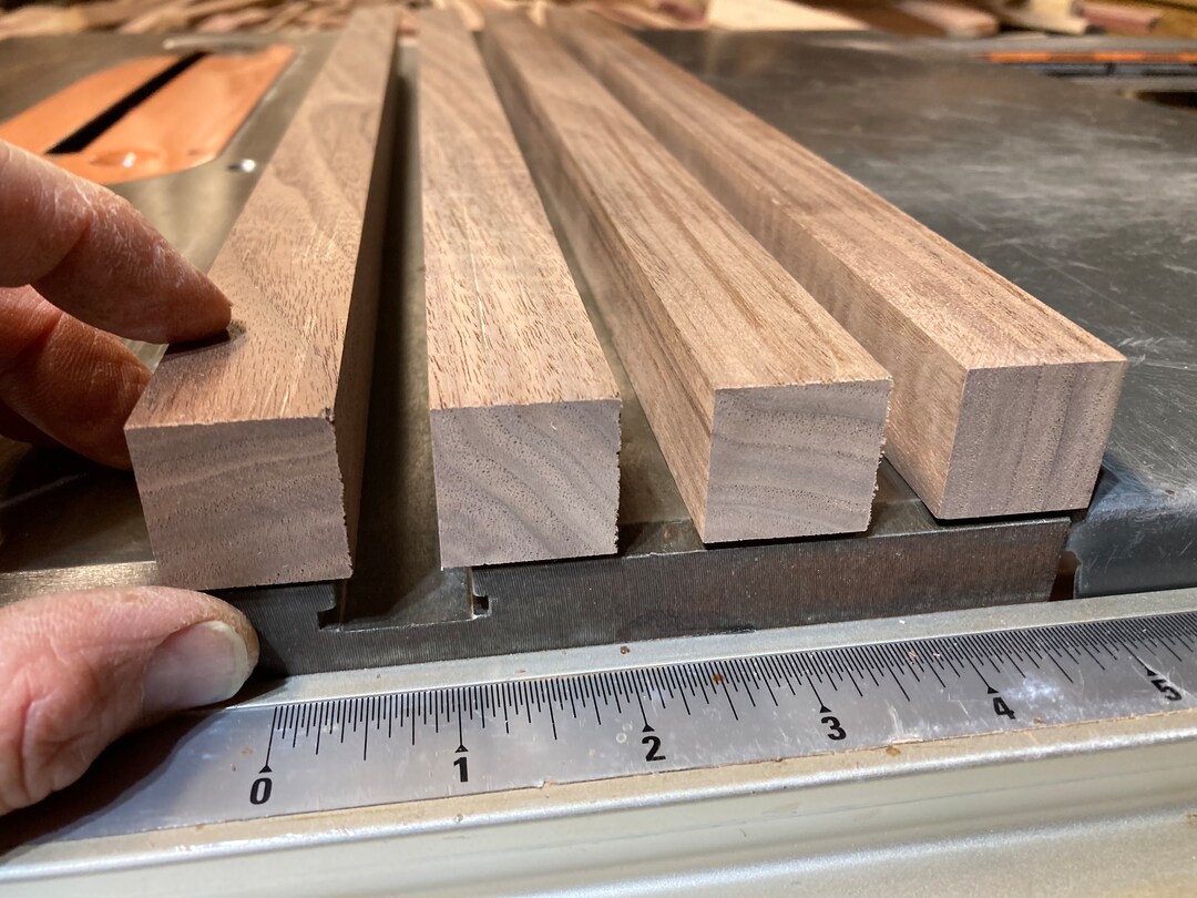 Thin Slats, Black Walnut, 3/4” X 3/4” X 24”, 4 Pieces Total, Surface ...
