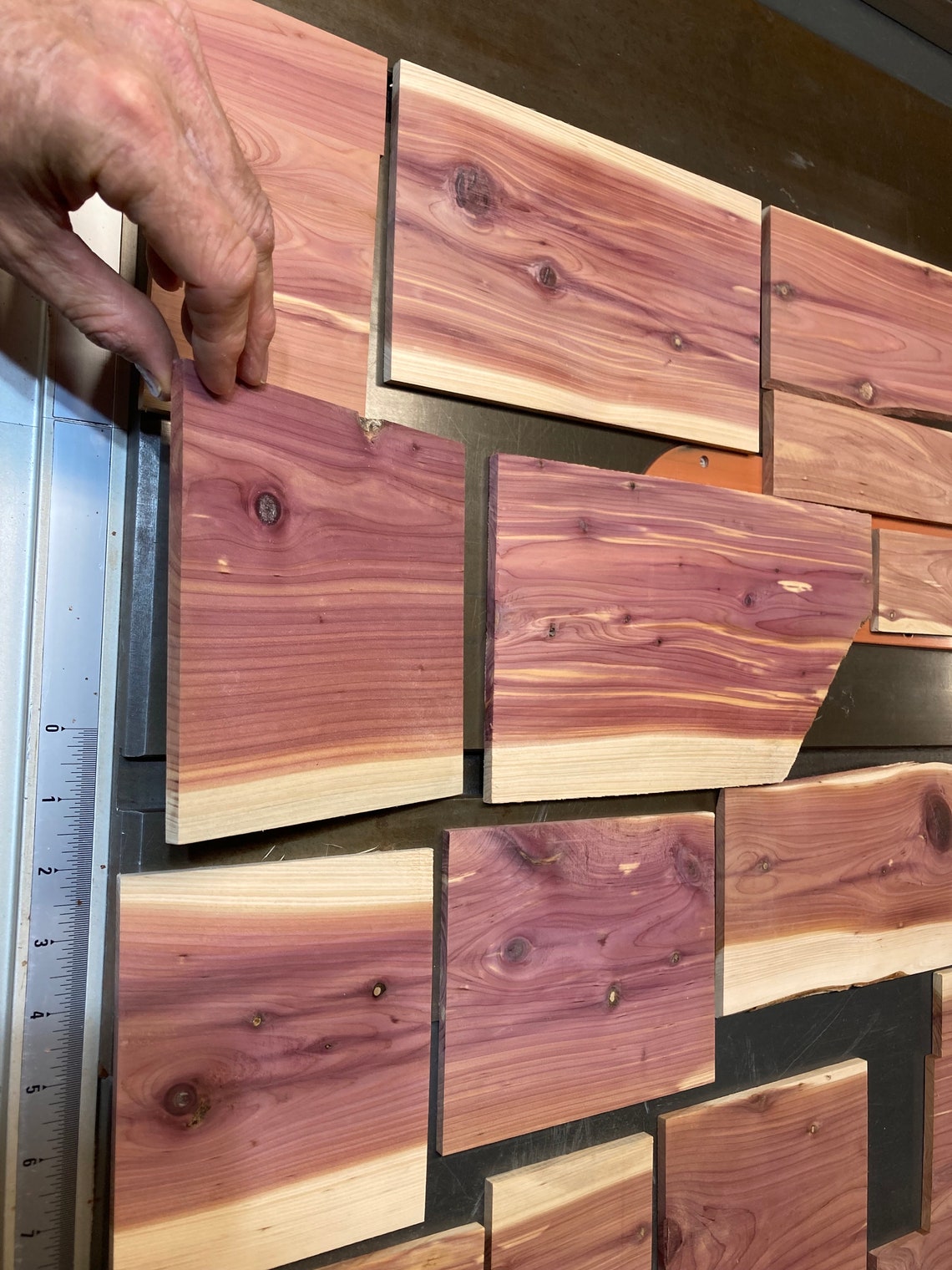 Eastern Red Cedar Craft Boards, Odd Lot Sizes, Some Defects. 1/4” Thick ...