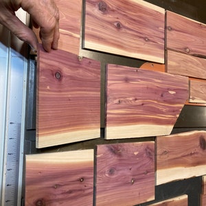 Eastern Red Cedar Craft Boards, Odd Lot Sizes, Some Defects. 1/4” Thick ...