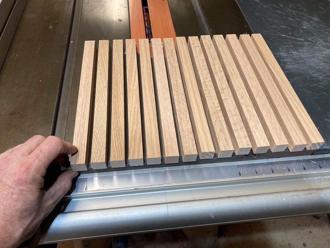 Red Oak Slats, 14 Pieces at 3/4” X 3/4” X 10-3/4”, Surface Planed. - Etsy