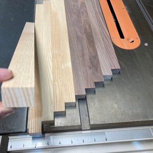 Thin Slats, Black Walnut and Ash, 3/4” X 1” X 18”, 10 Pieces Total ...
