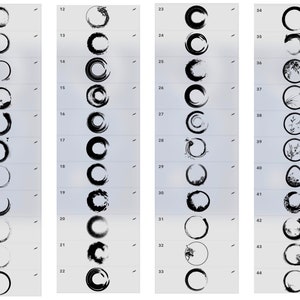 Procreate Brushes Stamps Circle Ink , Chinese Ink , Japan Style ...