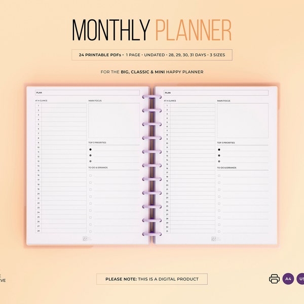 Happy Planner Insert - Etsy