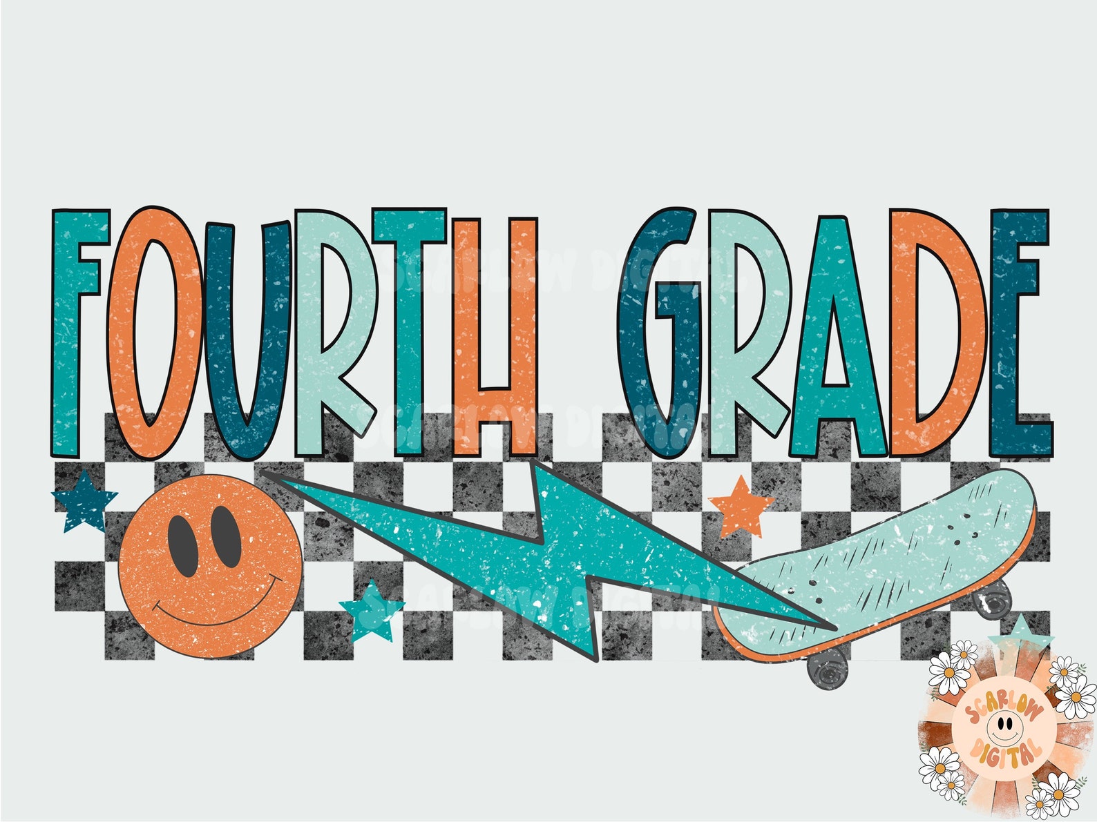 Fourth Grade Rocker Png-back to School Sublimation Digital Design ...