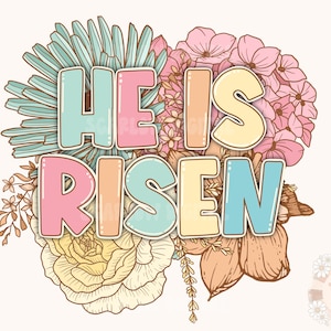 He is Risen Png-easter Sublimation Digital Design Download-christian ...