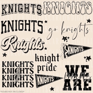Knights PNG Bundle Digital Design Download, Let's Go Knights Png, Team ...