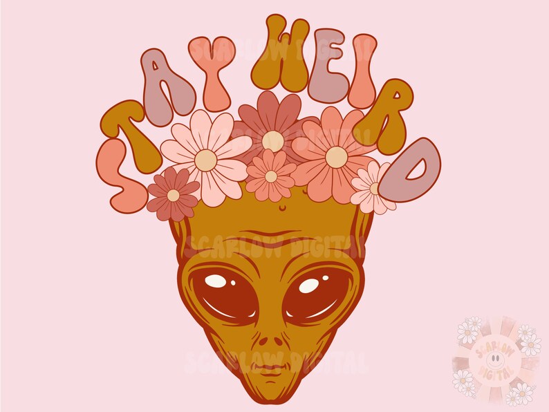 Stay Weird Png-alien Sublimation Digital Design - Etsy