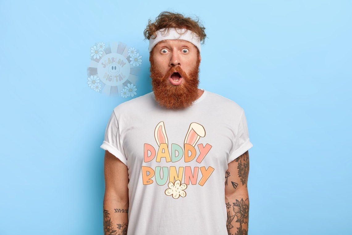Daddy Bunny Png-easter Sublimation Digital Design - Etsy
