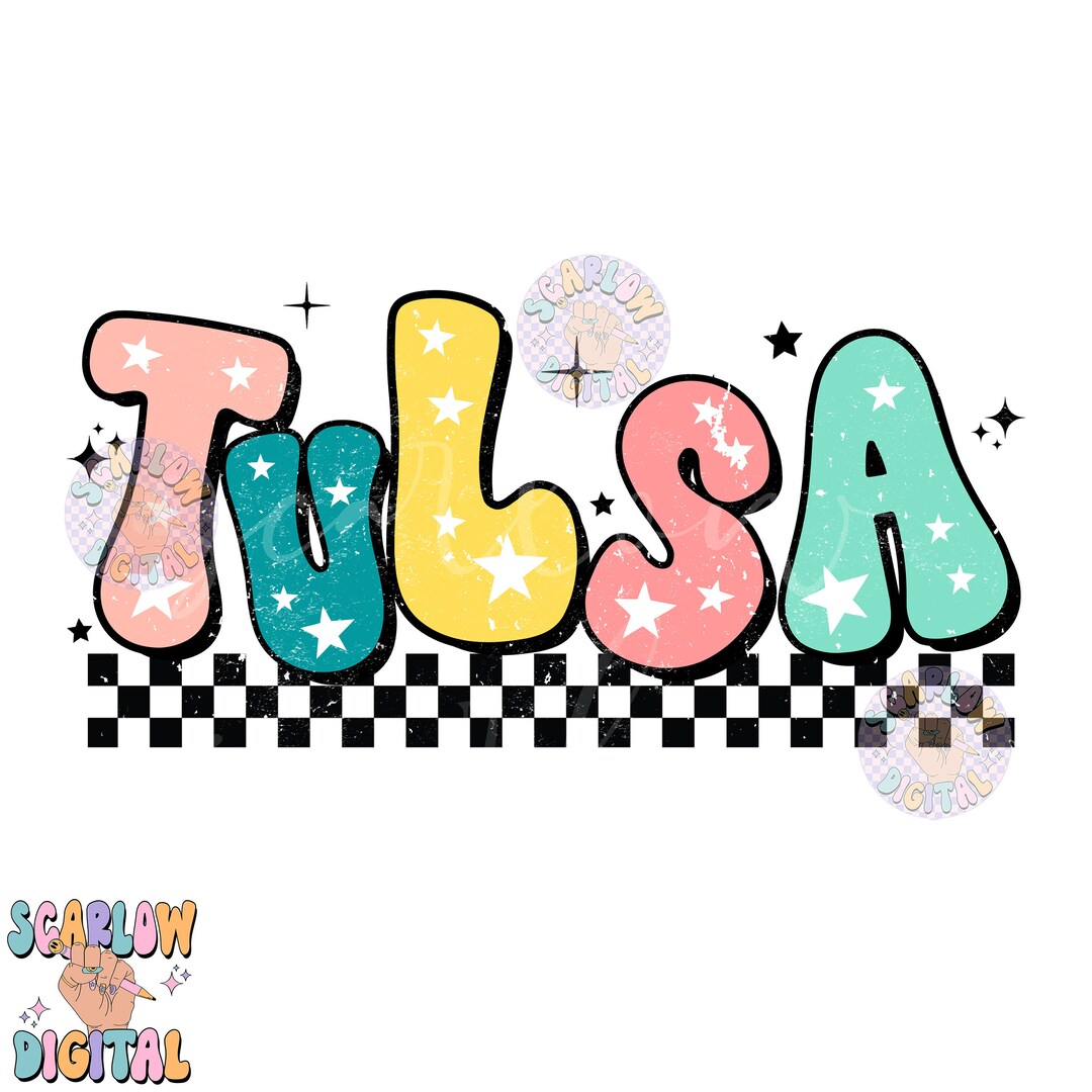 Tulsa PNG Digital Design Download, City Png Design, Colorful Png, Stars ...
