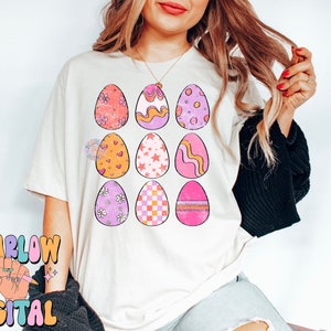 Preppy Easter Eggs PNG Sublimation Digital Design Download, Girly ...