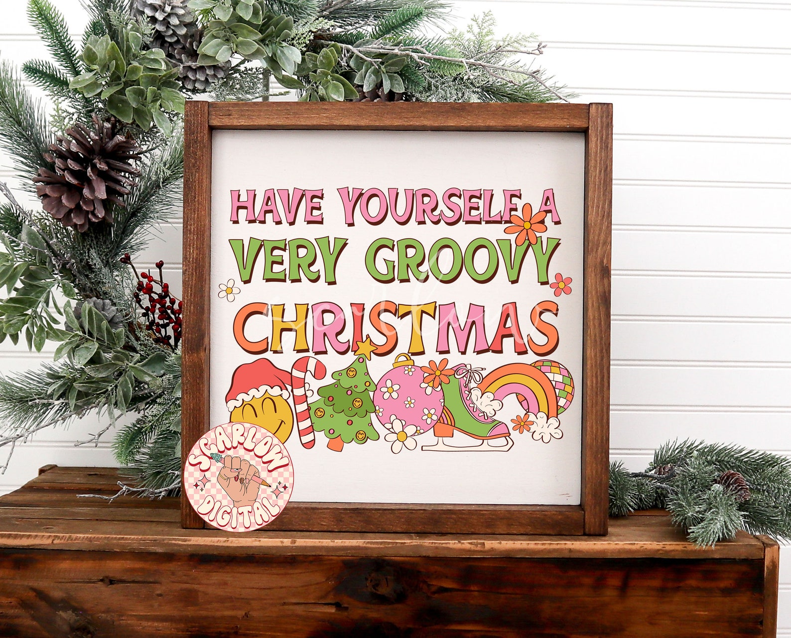 Have Yourself a Very Groovy Christmas PNG Sublimation Digital Design ...