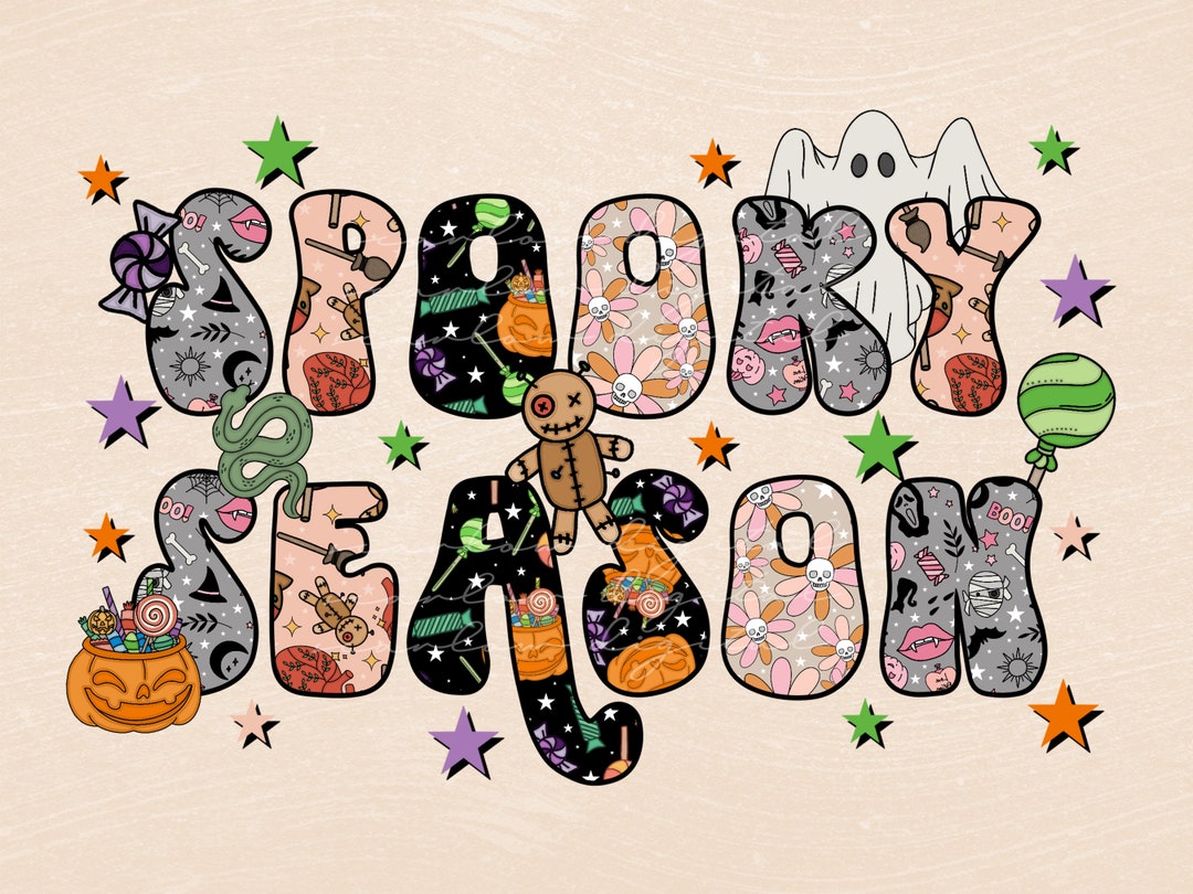Spooky Season Halloween Candy Png-sublimation Digital Design Download ...