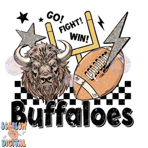 Buffaloes PNG Digital Design Download, Football Png, Retro Buffaloes ...