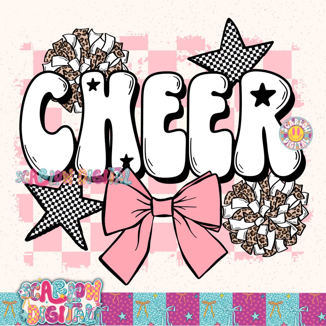Cheer PNG Digital Design, Cheerleader Png, Football Png, Pompom Png ...