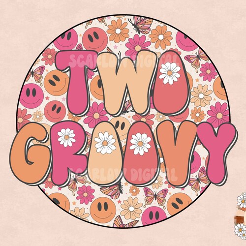 Two Groovy Crew PNG Retro Design File for Sublimation or - Etsy