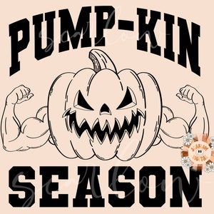 Pump-kin Season Svg-halloween Cricut Cut File Digital Design Download ...