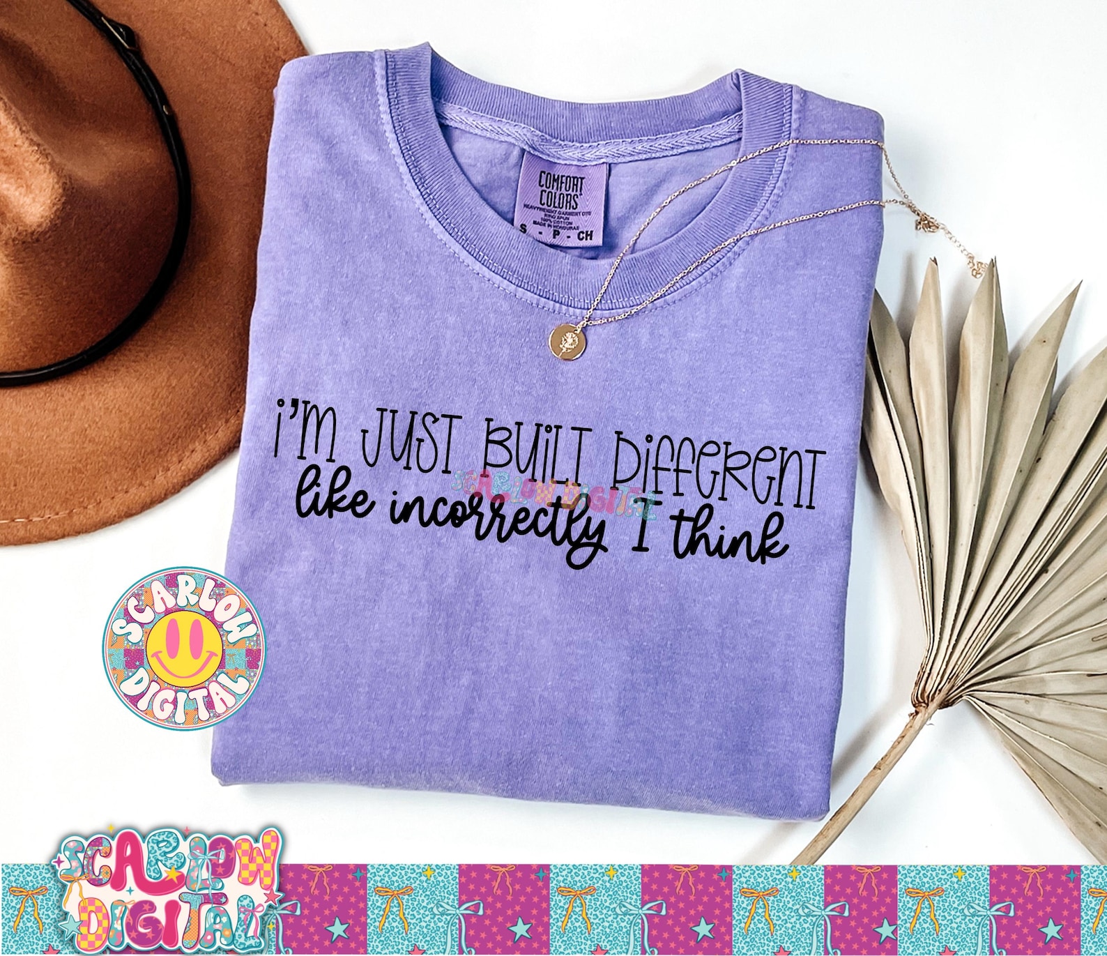 I’m Just Built Different PNG, Funny Relatable Shirt Design With Playful ...
