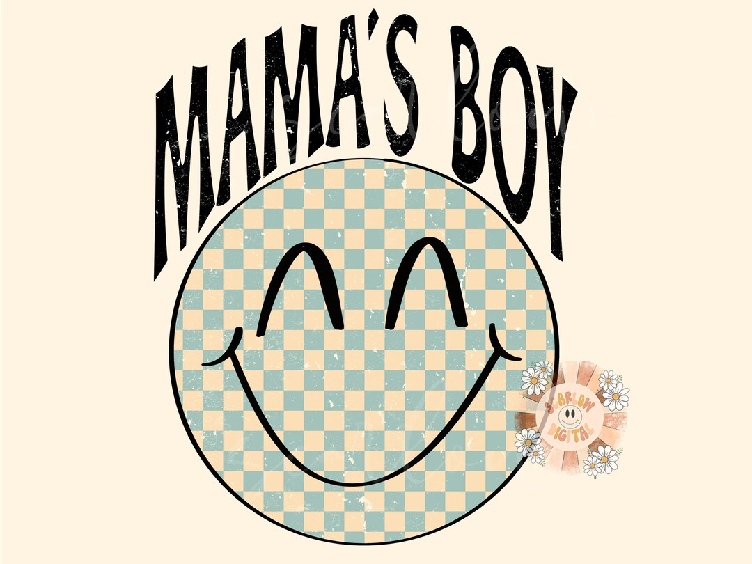 Mama's Boy PNG Sublimation Digital Design Download-retro Mama Boy ...