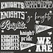Knights PNG Bundle Digital Design Download, Let's Go Knights Png, Team ...