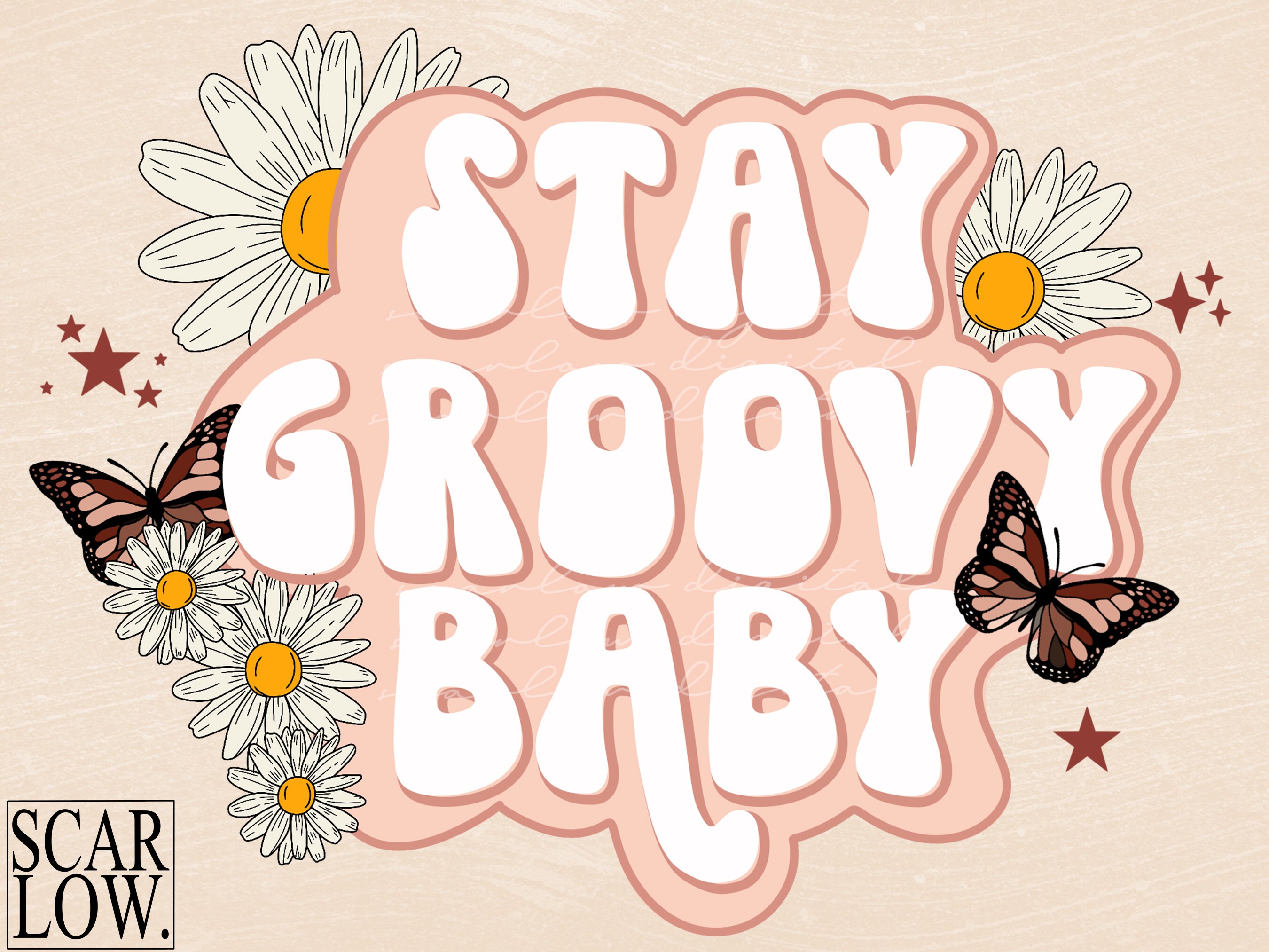 Stay Groovy Boho Rainbow Hippie PNG Sublimation Design - Etsy