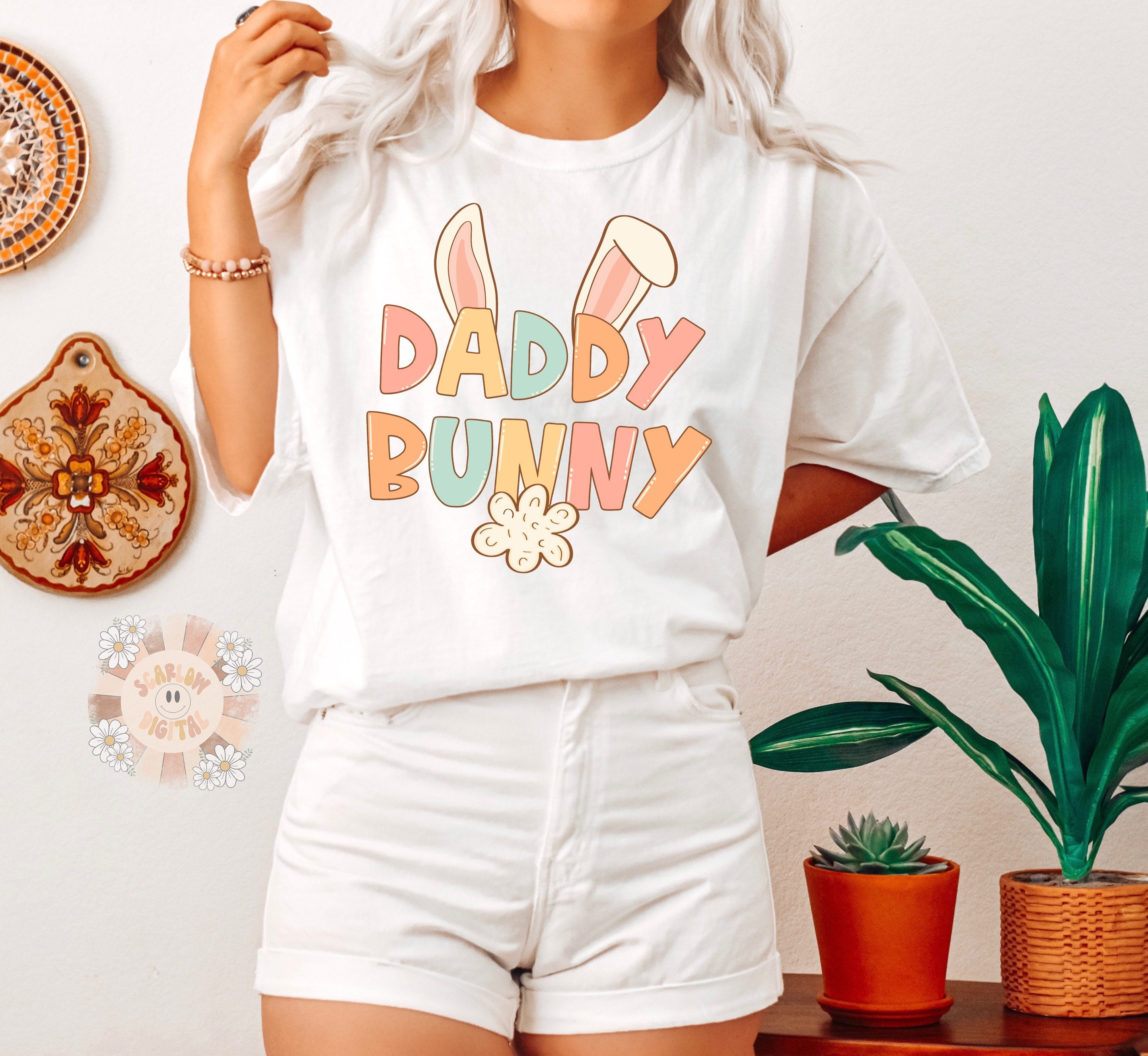 Daddy Bunny Png-easter Sublimation Digital Design - Etsy