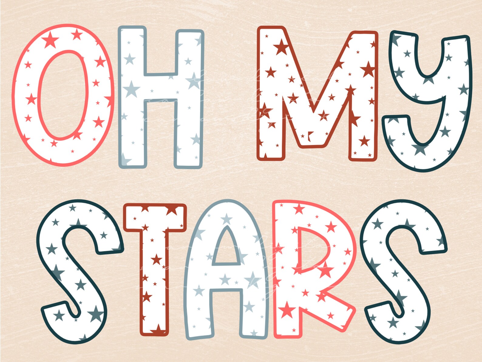 Oh My Stars July 4th Sublimation Design Download Fourth of - Etsy