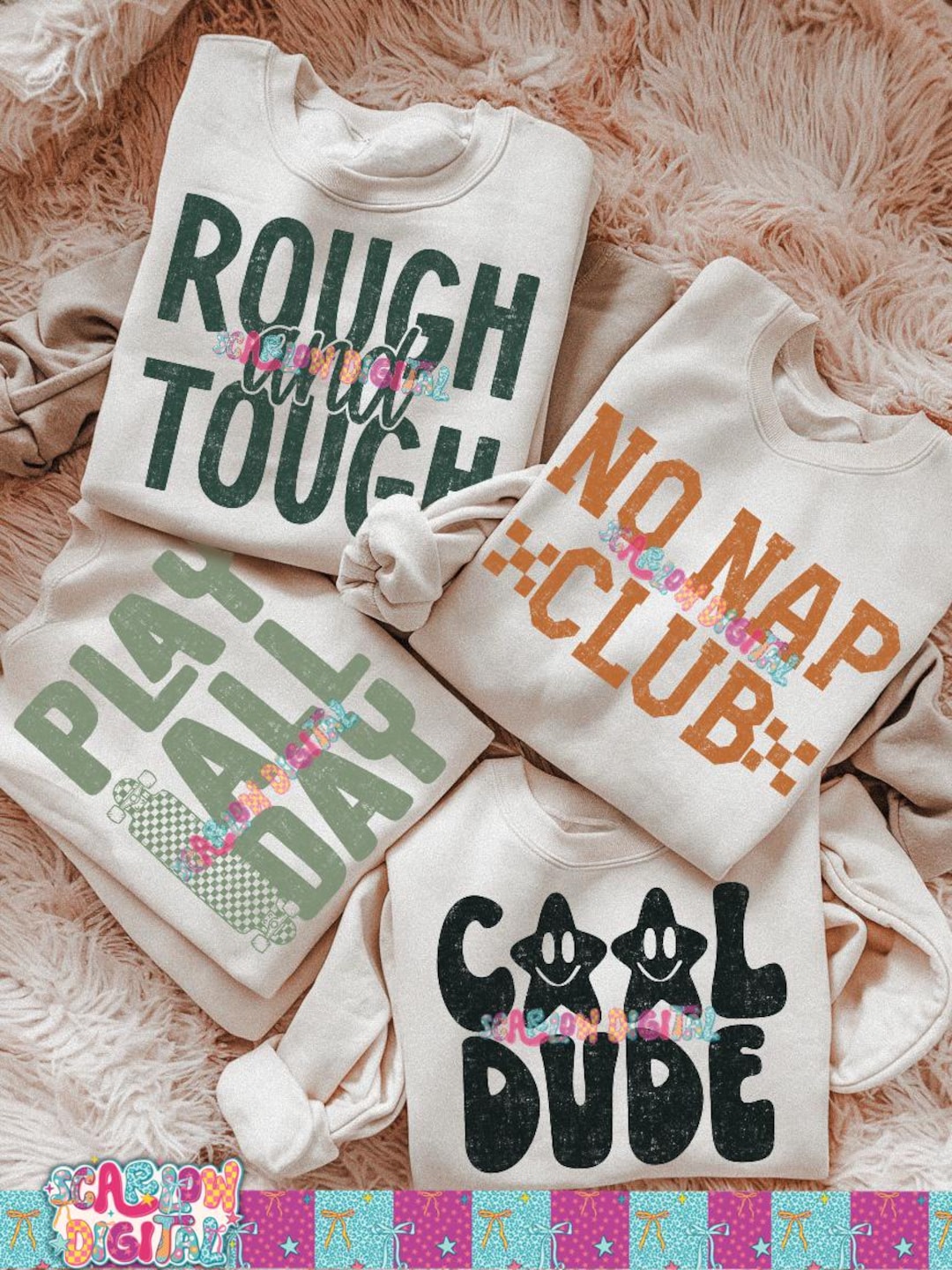 Boy PNG Designs Bundle Digital File, No Nap Club Png, Rough and Tough ...