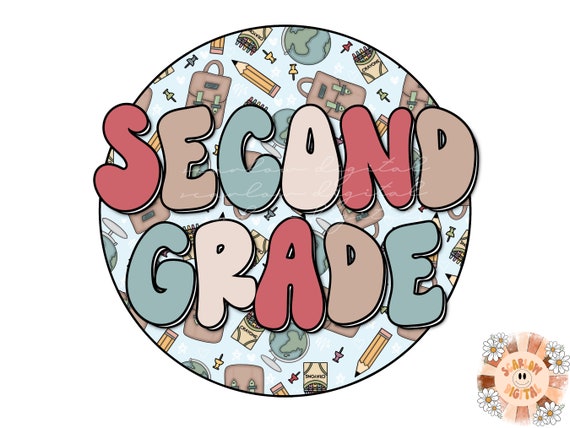 Second Grade Png-back to School Sublimation Design - Etsy