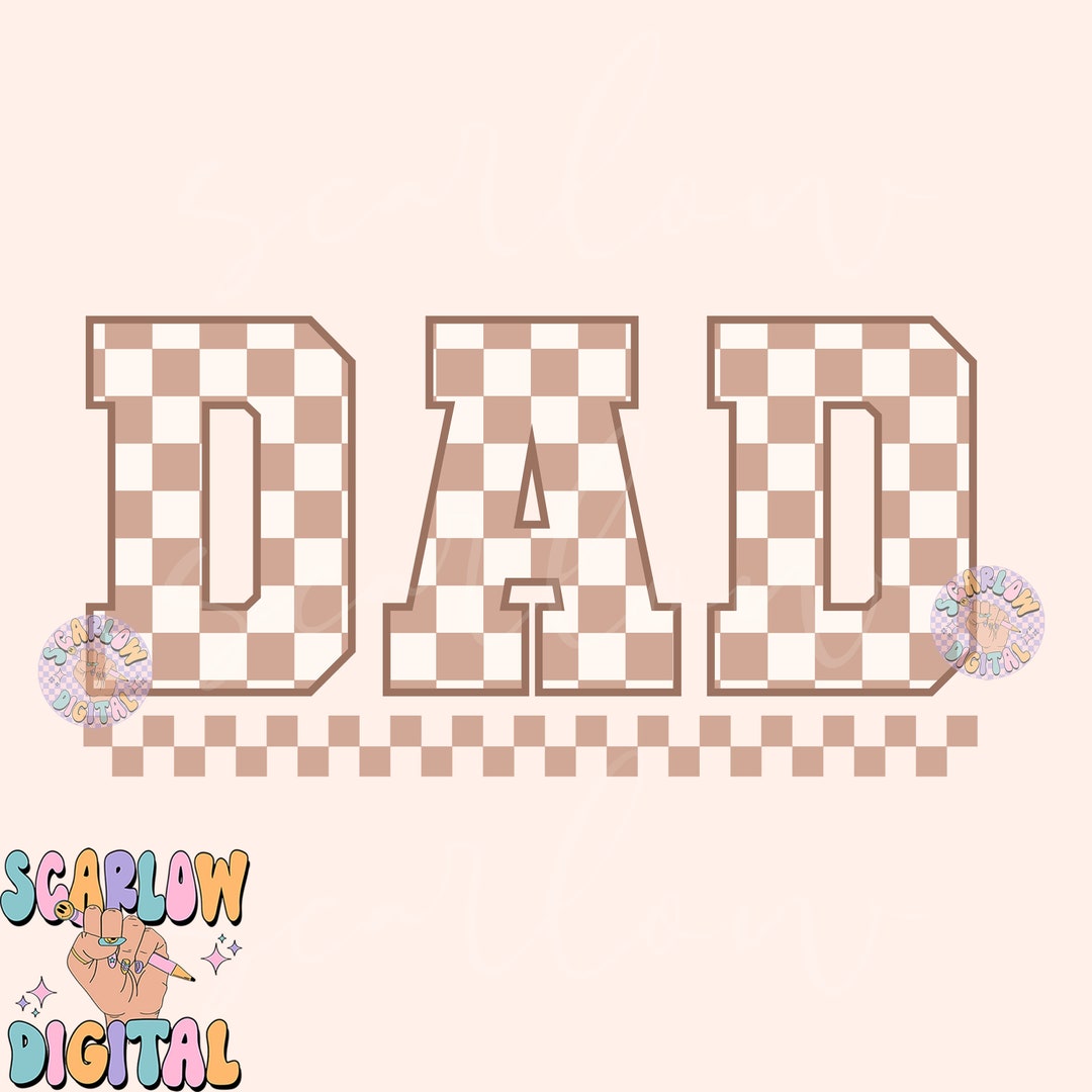 Dad Png-checkered Sublimation Digital Design Download-simple Mens Png ...