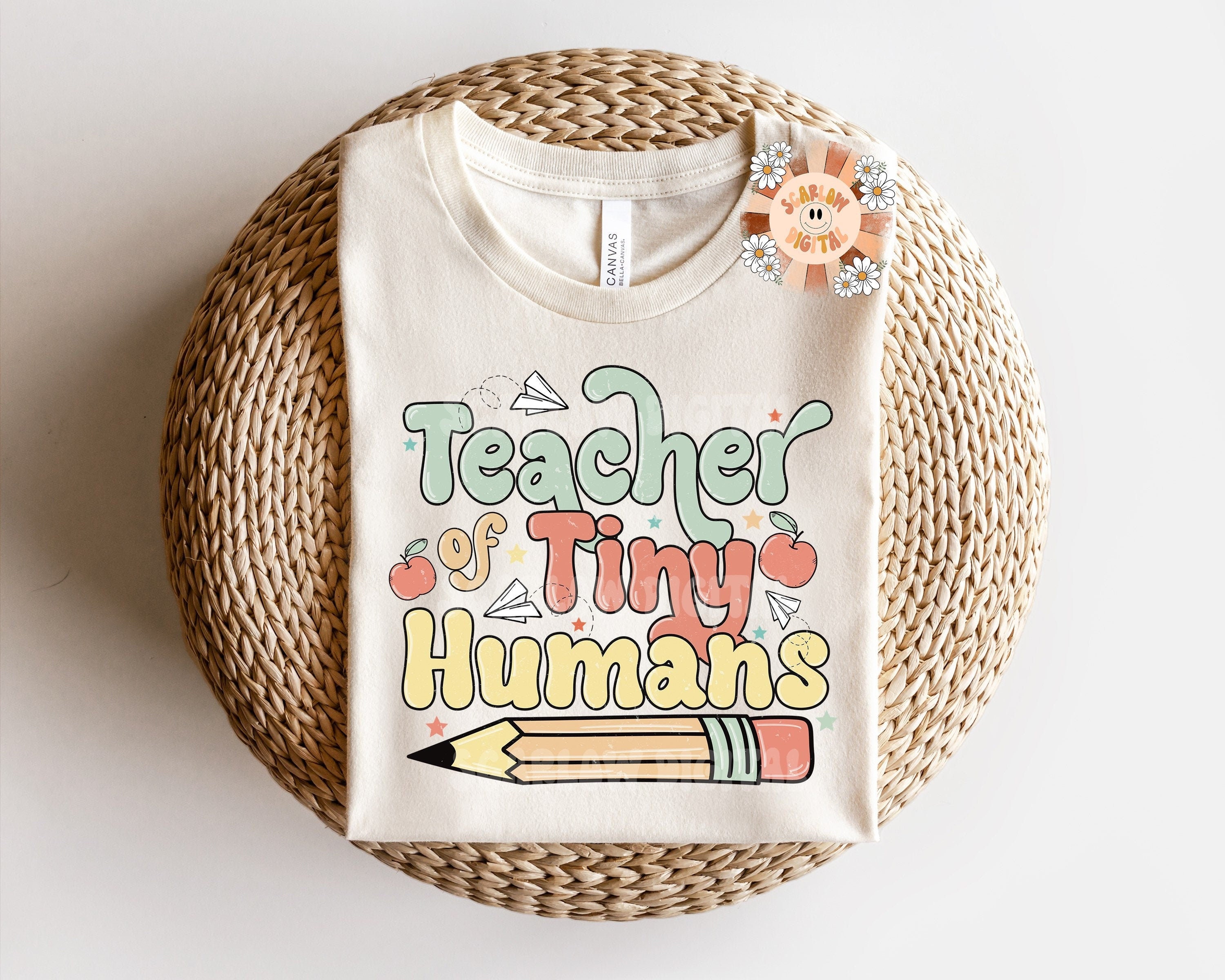 Teacher of Tiny Humans Png-back to School Sublimation Digital - Etsy