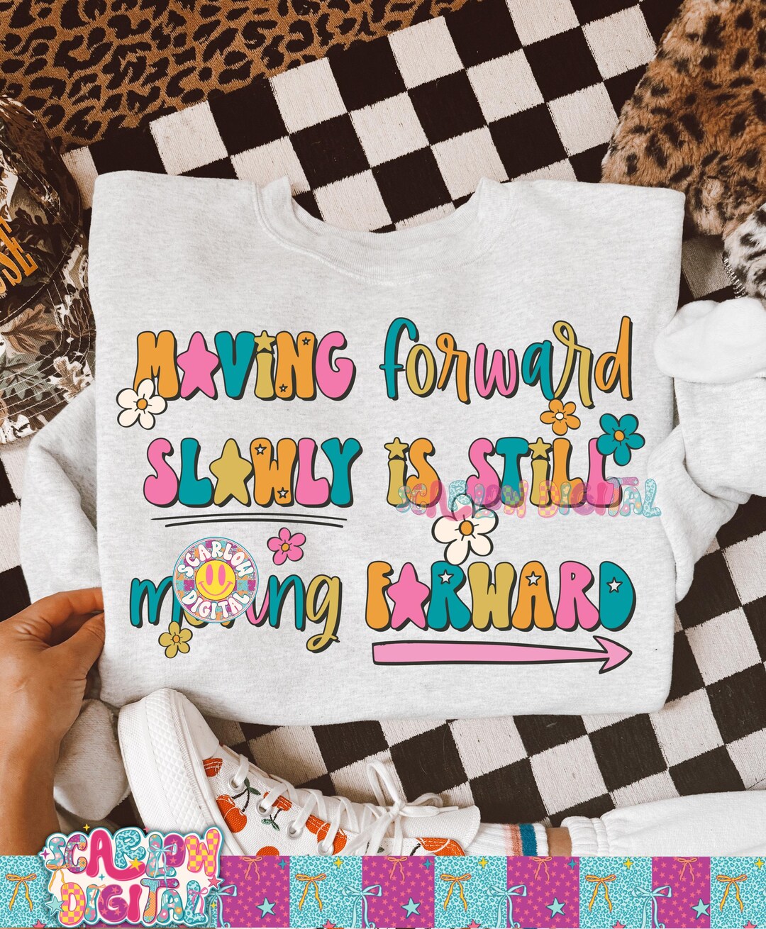 Moving Forward Slowly is Still Moving Forward PNG Digital Design ...