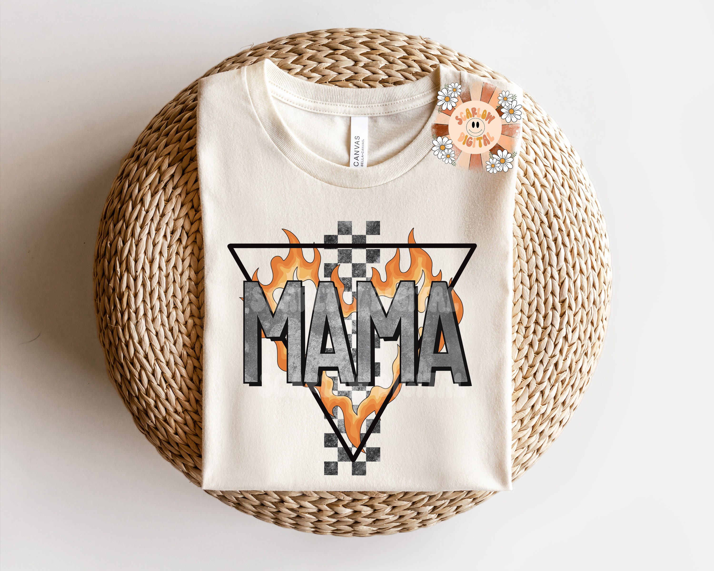 Rocker Mama PNG Sublimation Digital Design Download Edgy Mama - Etsy