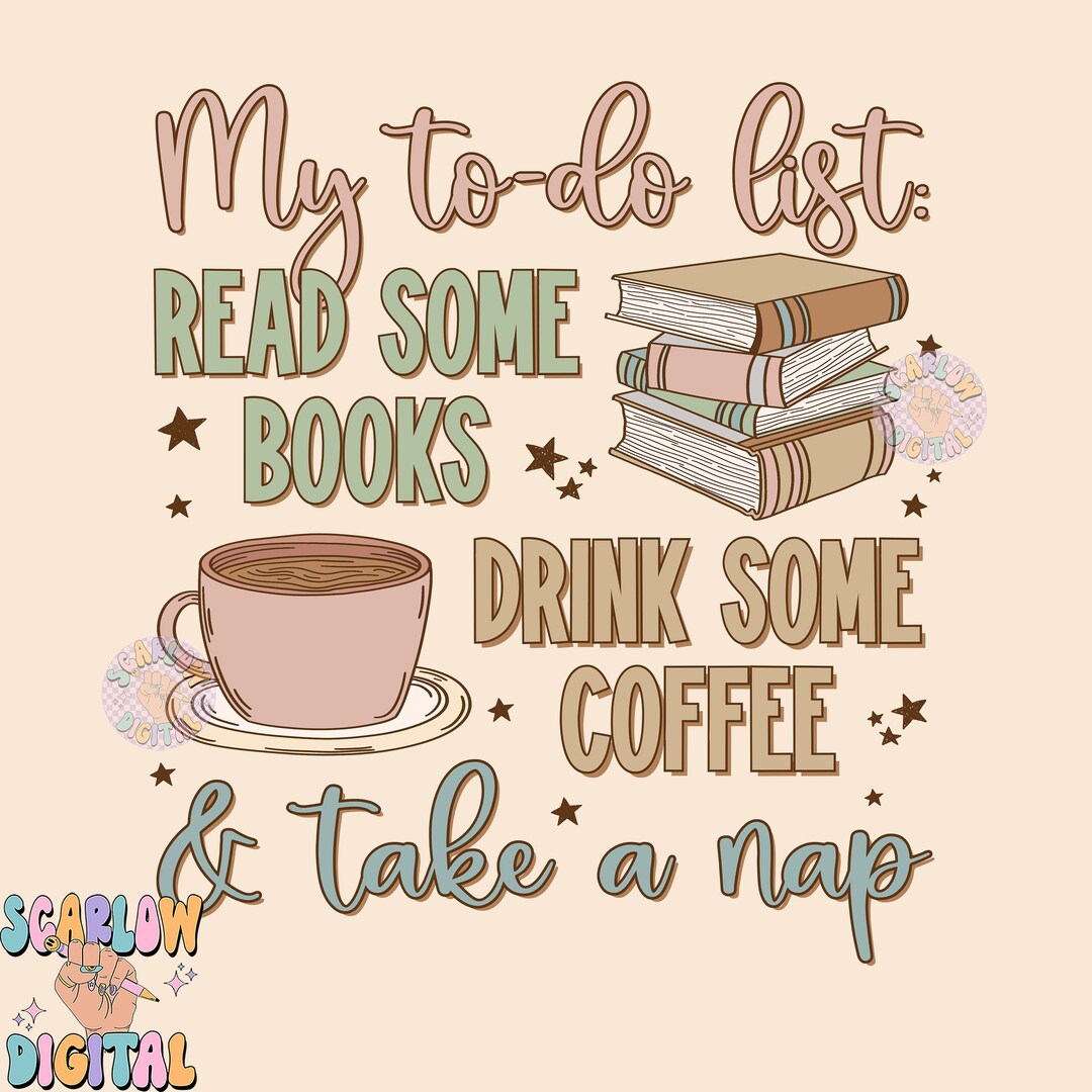 My to Do List Png-books Sublimation Digital Design Download-reader Png ...