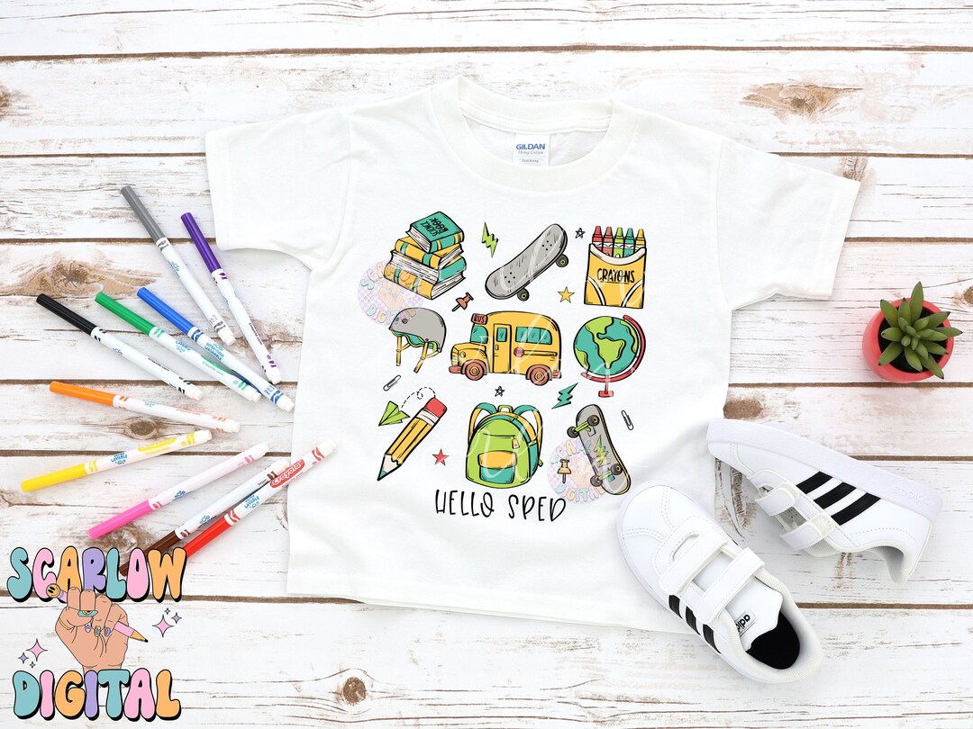 Hello SPED PNG Digital Design Download, Back to School Png, Kid Png ...