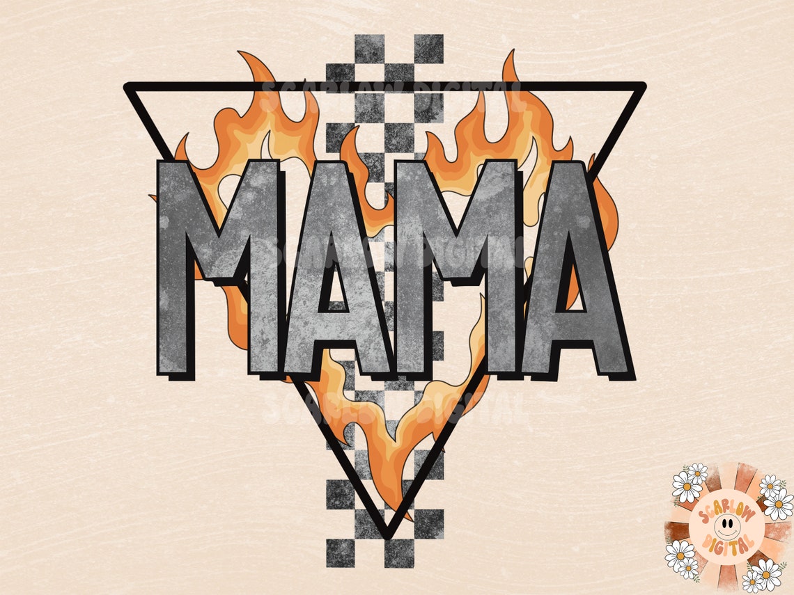 Rocker Mama PNG Sublimation Digital Design Download Edgy Mama - Etsy