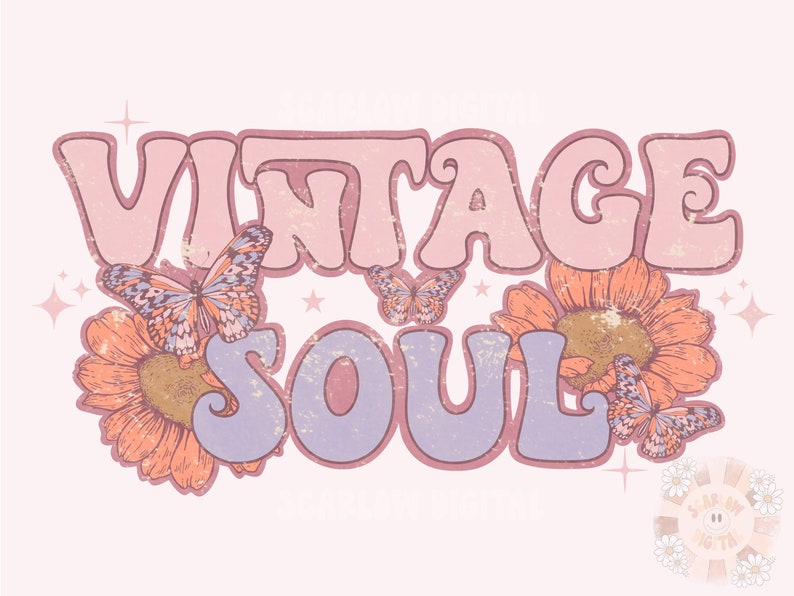 Vintage Soul Png-sublimation Digital Design Download Retro - Etsy