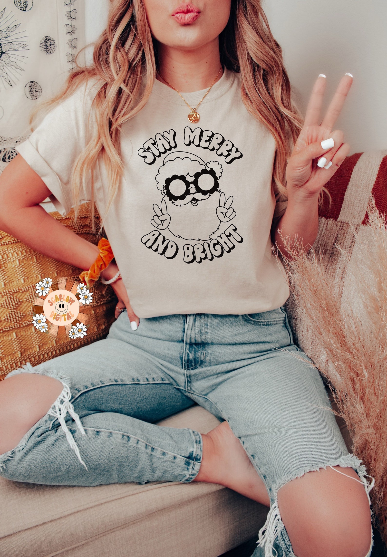 Stay Merry and Bright SVG Digital Design Download Christmas - Etsy