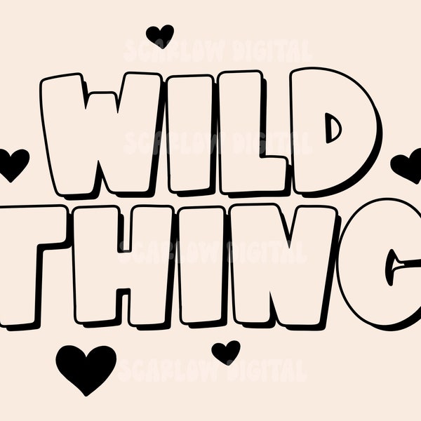 Wild Thing Svg - Etsy