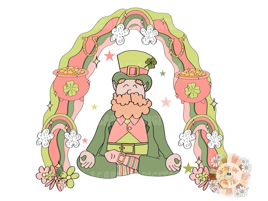 Meditating Leprechaun Png-saint Patrick's Day Sublimation Digital ...