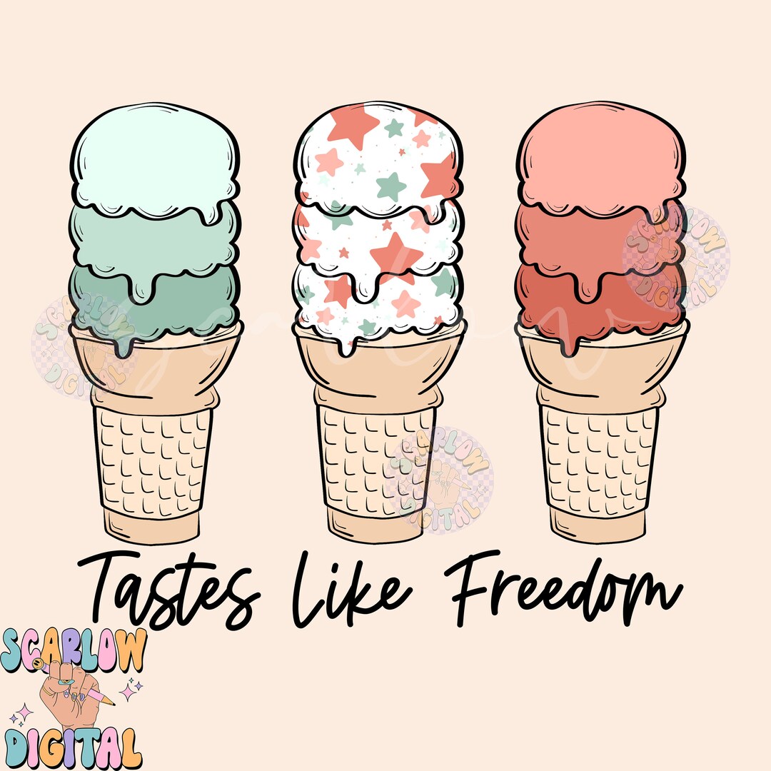 Tastes Like Freedom Png-fourth of July Sublimation Digital Design ...
