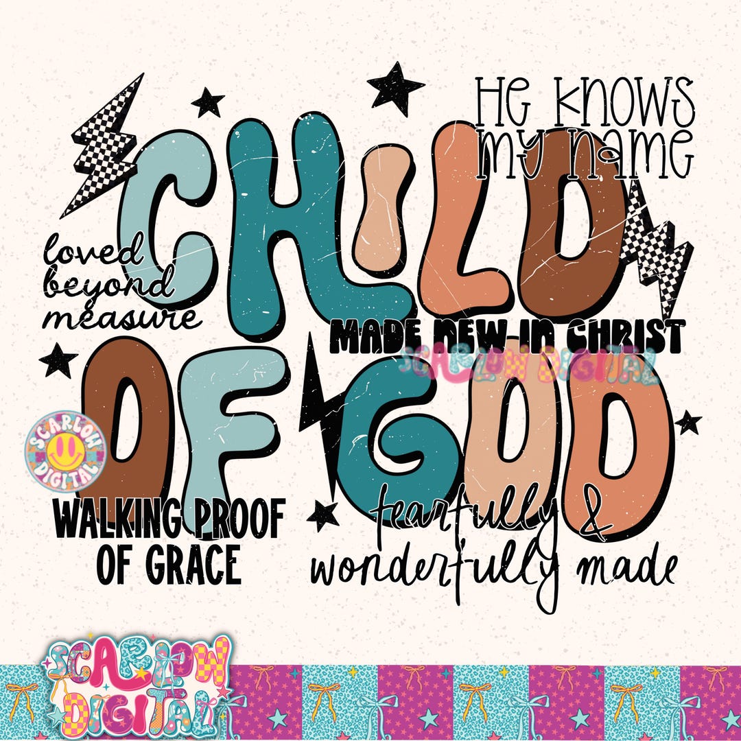Child of God PNG Digital Design Christian Boys - Etsy