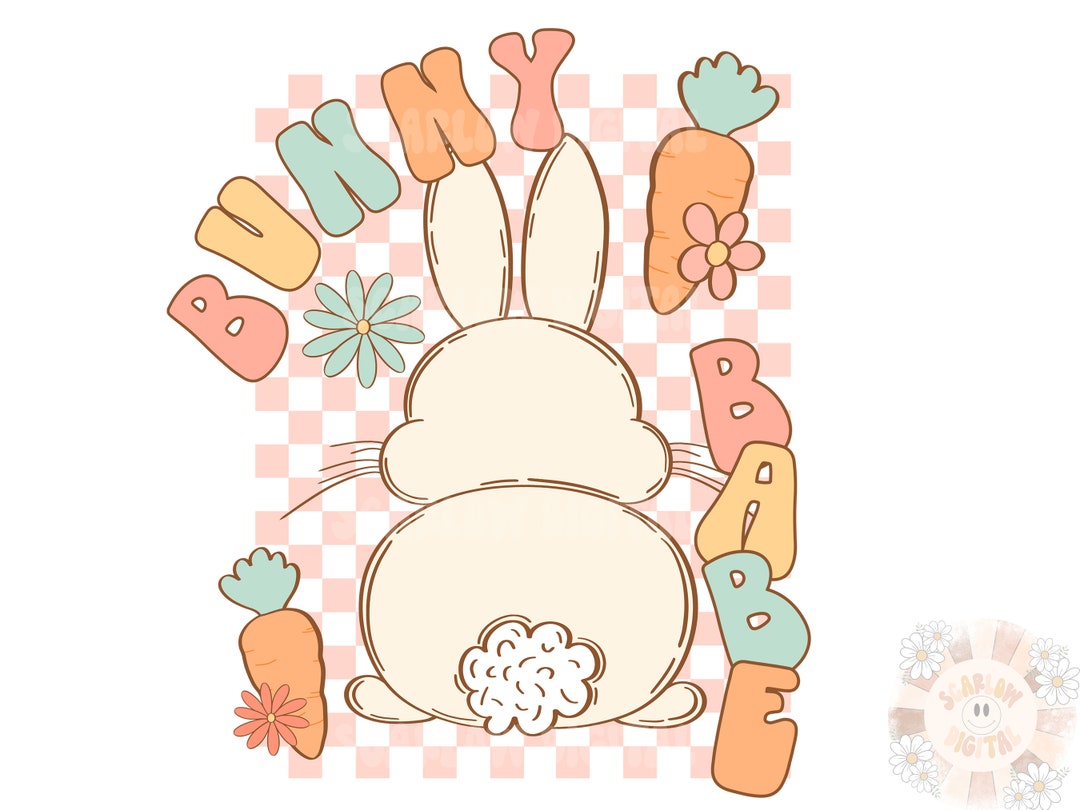 Bunny Babe Png-easter Sublimation Digital Design Download-spring Time ...